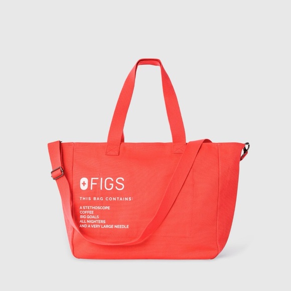 Figs | Bags | Figs Canvas Zipper Tote Bag Nwt Fireside | Poshmark